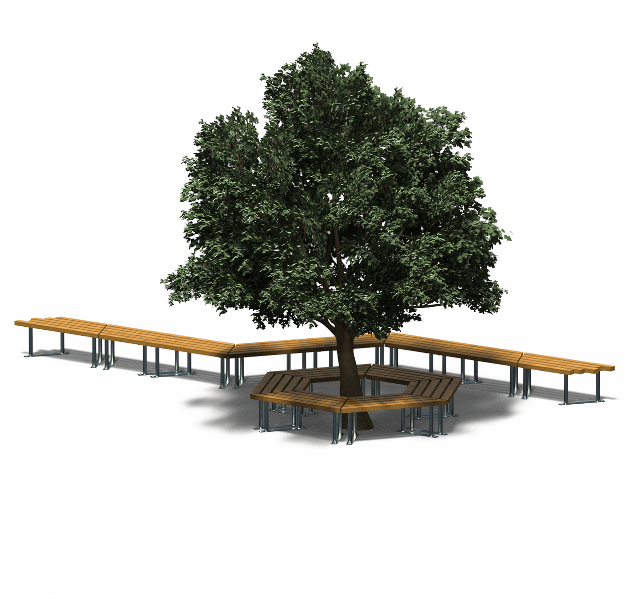 hex bench – Alamein Outdoor Furniture